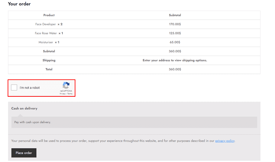 Securing Your Checkout Page How To Add Captcha To Woocommerce Checkout