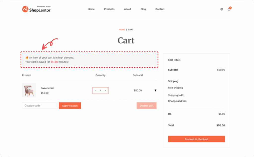 WooCommerce Cart Reserved Timer - WooLentor